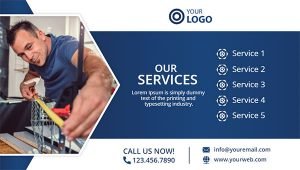 Professional Service Banner | 3D DECORATIVE