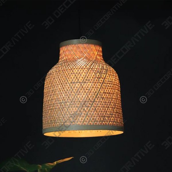 Torchic : Unique handmade Woven Hanging Pendant Light, Natural/Bamboo ...