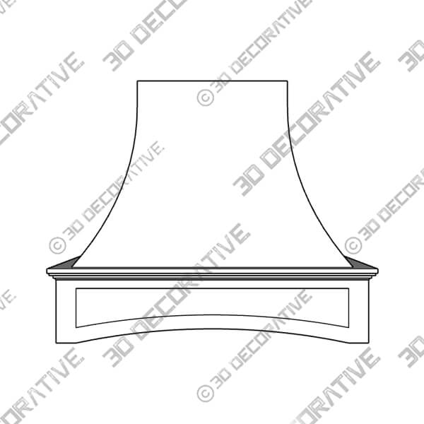 Elevation EDP2 Series Range hood | 3D DECORATIVE