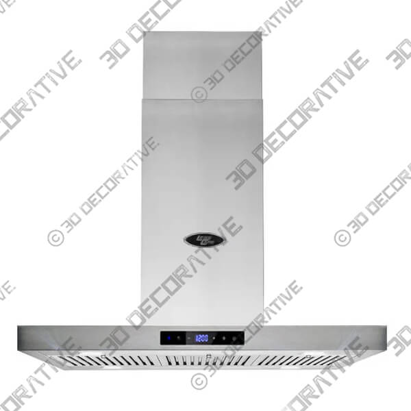 36 Wall Mount T-Shape Range Hood LH4-36 with LED | 3D DECORATIVE