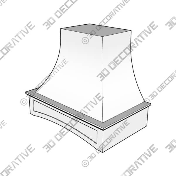 Elevation EDP2 Series Range hood | 3D DECORATIVE