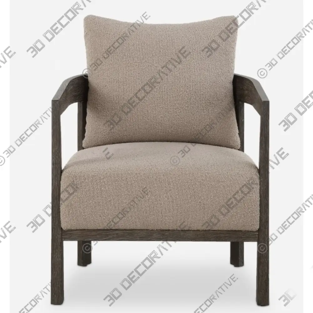 Sienna Accent Chair - Warm Beige Upholstery Seating