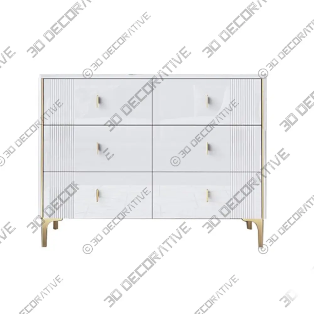 Modern Slate Top Storage Chest 16 Inch Double Dresser