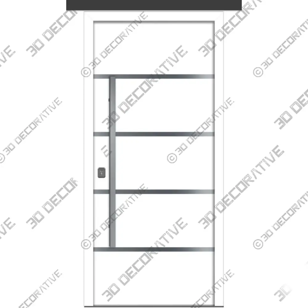Nova Inox S3 White Exterior Door | Steel Security Door