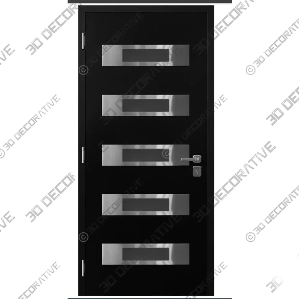 Nova Inox S5 Black Exterior Door | Ballistic-Grade Security