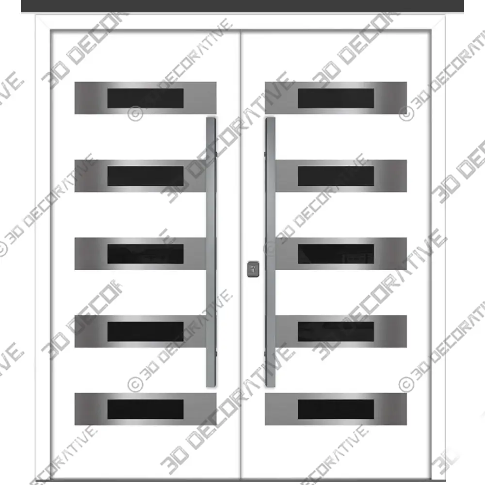 White Double Entry Door | Nova Inox S5 Armored Set