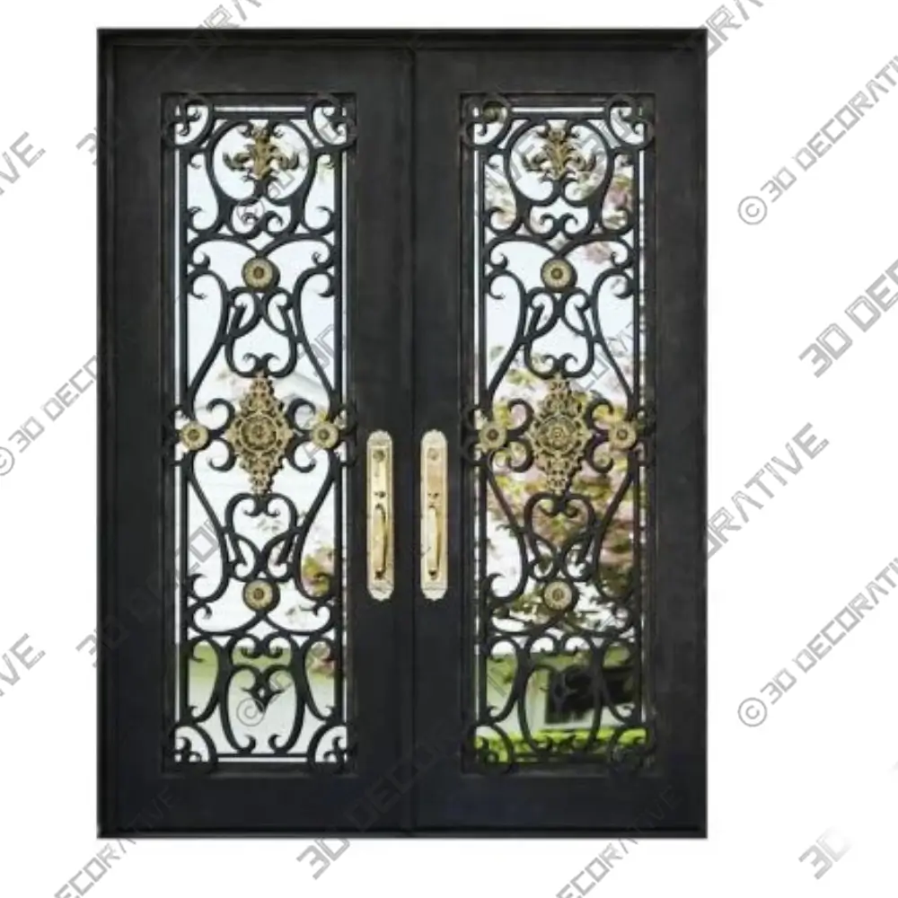 Custom Wrought Iron Exterior Door - Nova Royal Series