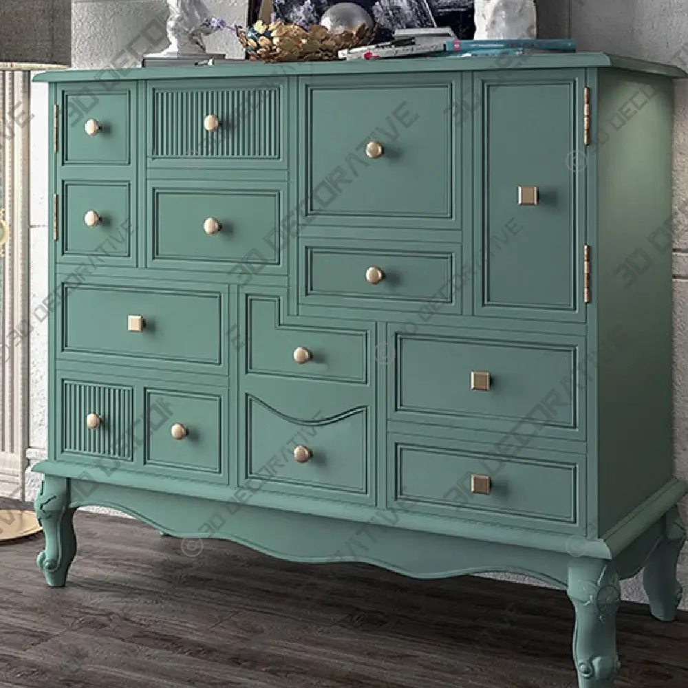 Traditional Solid Wood Dresser - Compact Storage Chest